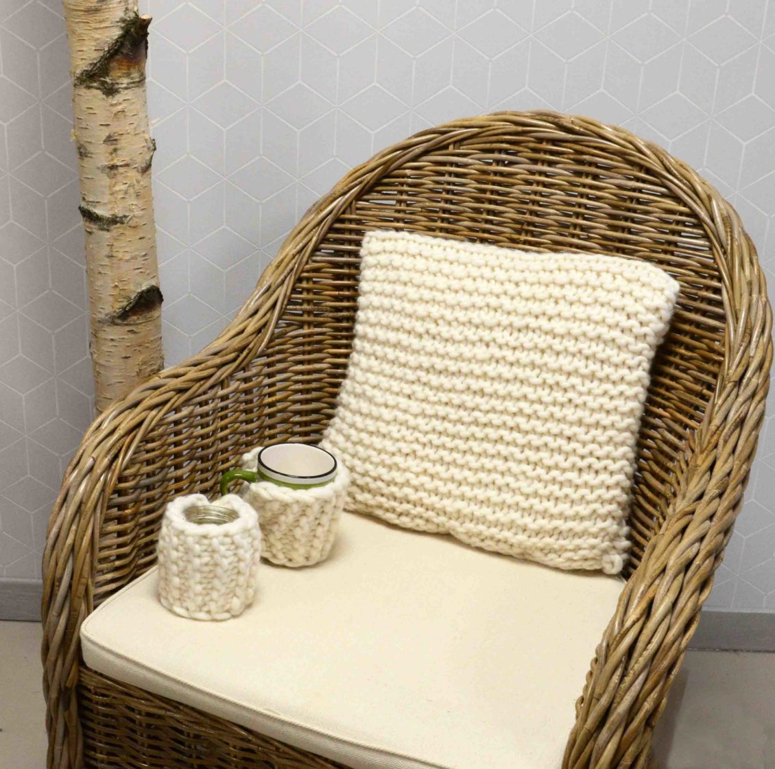 Coussin ++ - ma féérie : le tricot tendance et facile